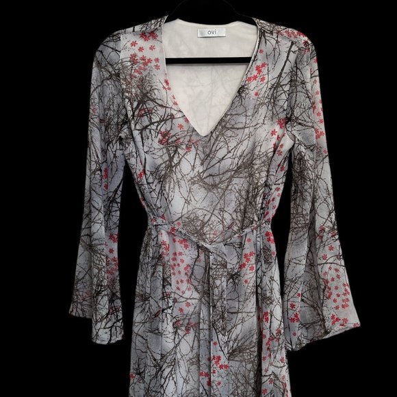 Ovi | Dresses | 79 Ovi Cherry Blossom Midi Dress Size M | Poshmark